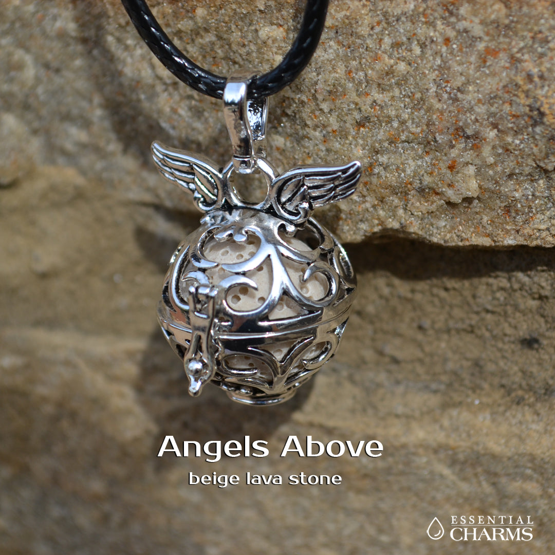Angels Above - Diffuser Necklace for Essential Oils - Essential Charms